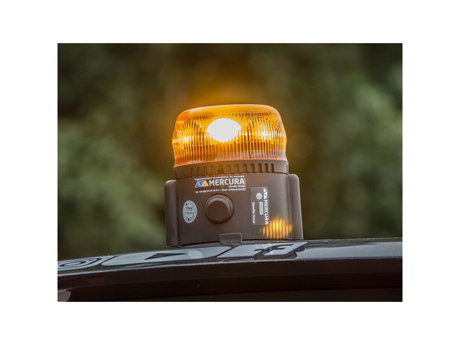 Gyrophare à led classic bleu et orange - Standby Mercura