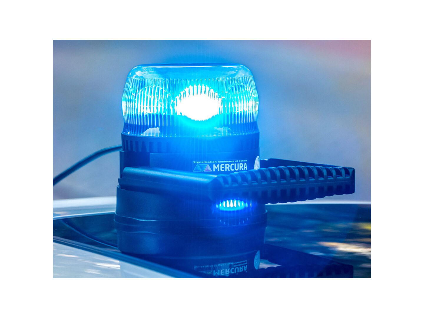 Gyrophare à led classic bleu et orange - Standby Mercura