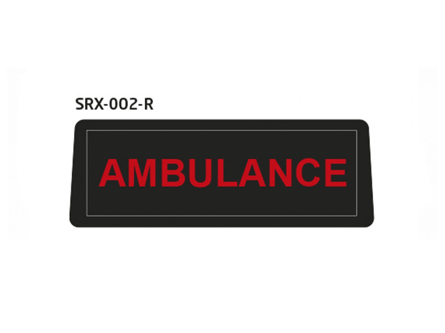 Safe Responder R - Rear LED Sign - United Kingdom