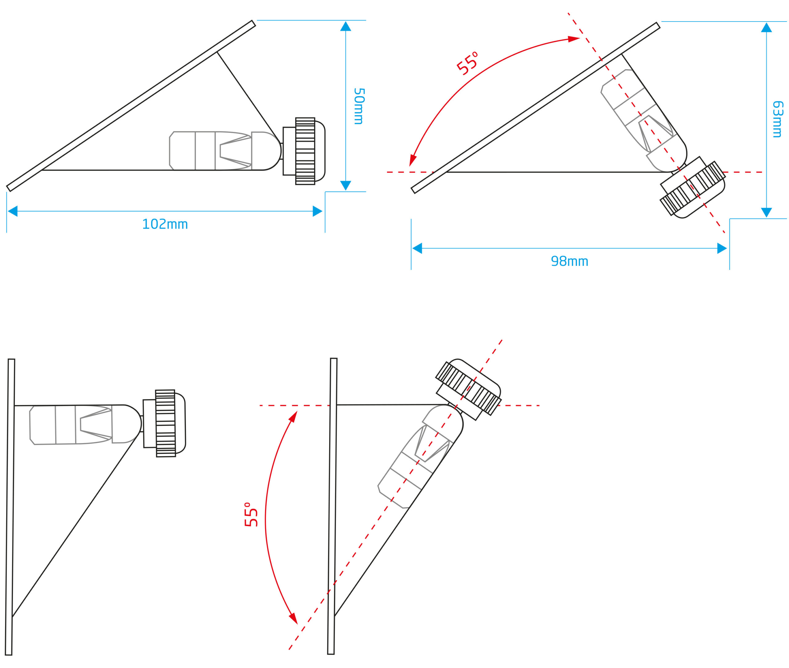 Adjustable Shield for Edge Dagger LED Modules - United Kingdom