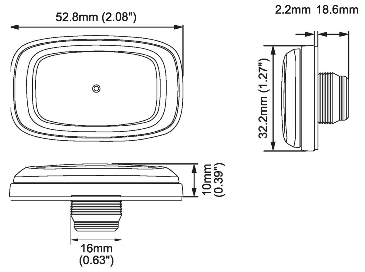 Reactor 4-LED Warning Light - United Kingdom